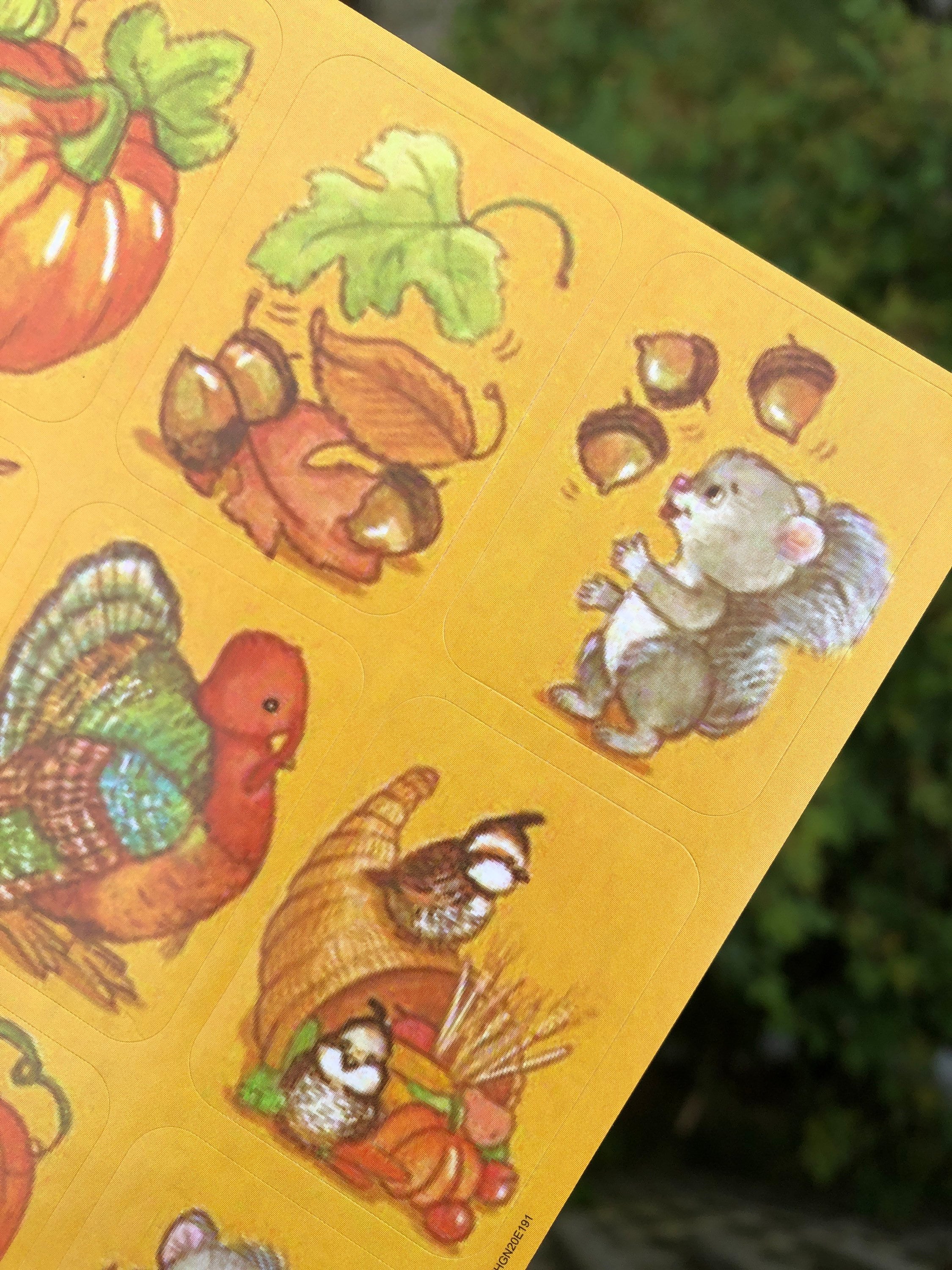 Full Sheet of Vintage Fall Autumn Thanksgiving Stickers | Etsy