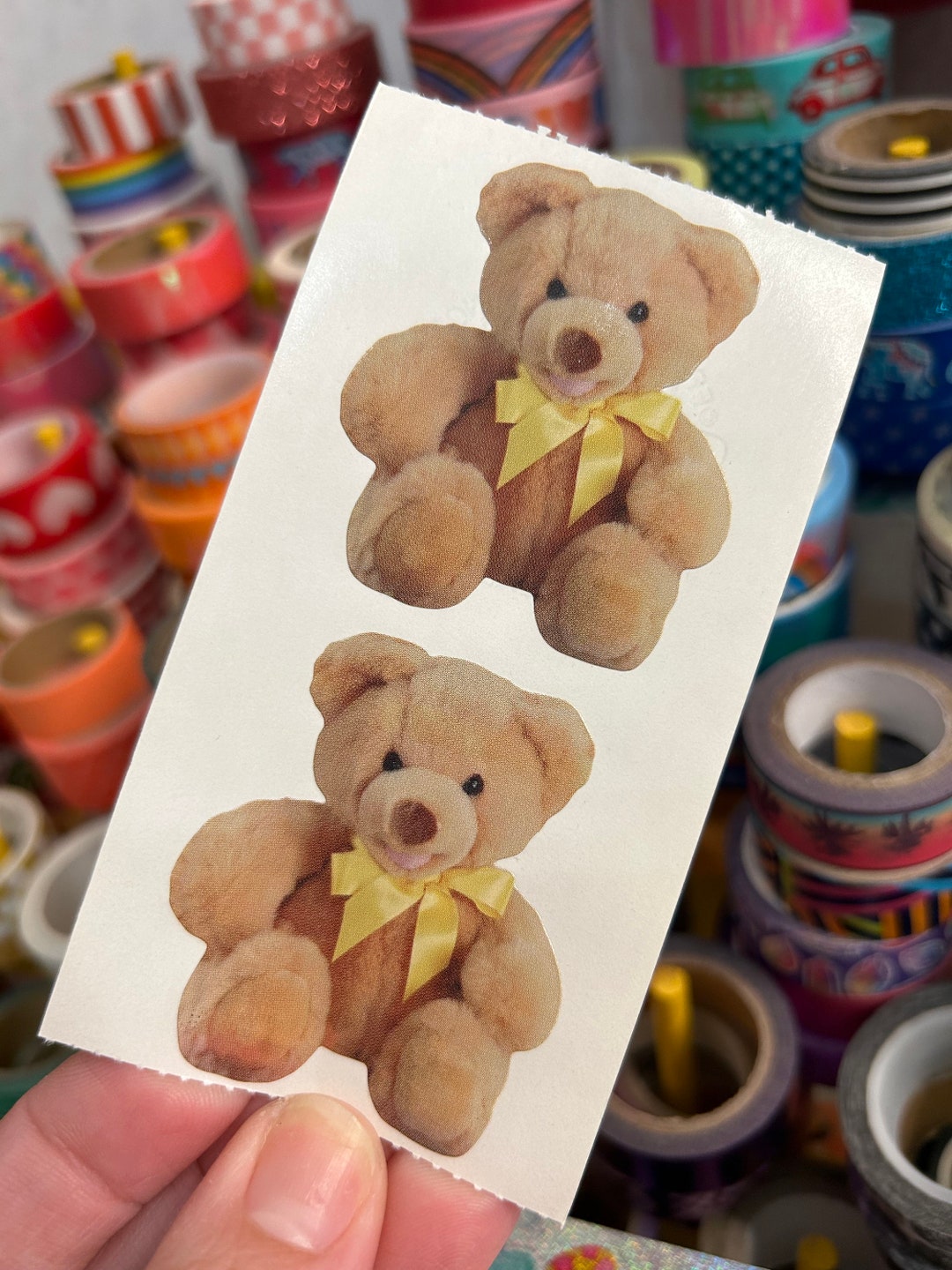 Vintage Teddy Bear Stuffed Animal Stickers - Etsy