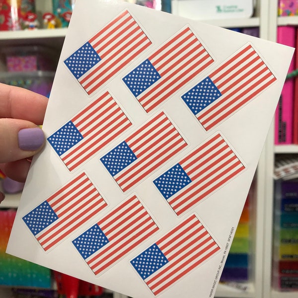 American Flag Sticker Roll - Etsy