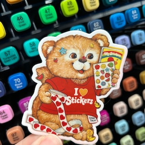 Retro I Love Stickers Collector Sticker Pick 1 - Etsy