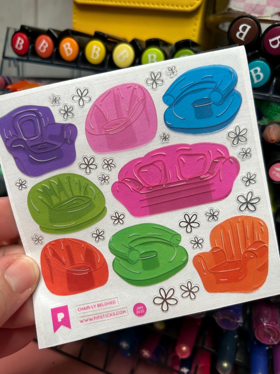 Retro 90s Inflatable Chair Stickers - Etsy