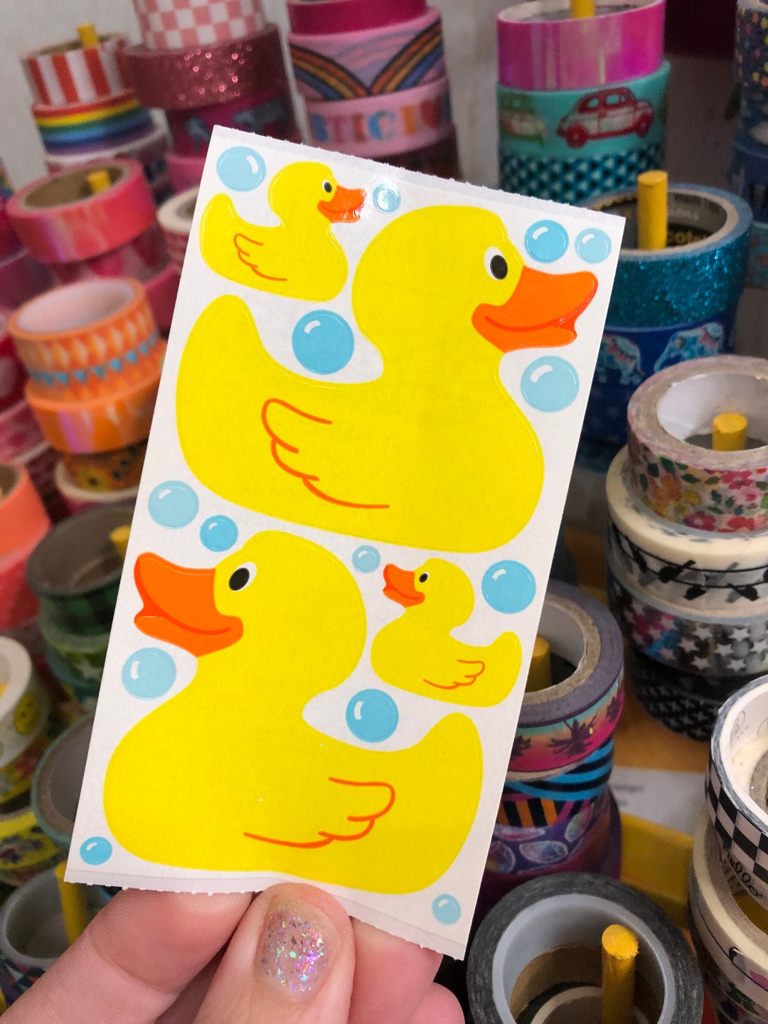 Vintage Rubber Ducky Bubble Bath Duck Stickers - Etsy