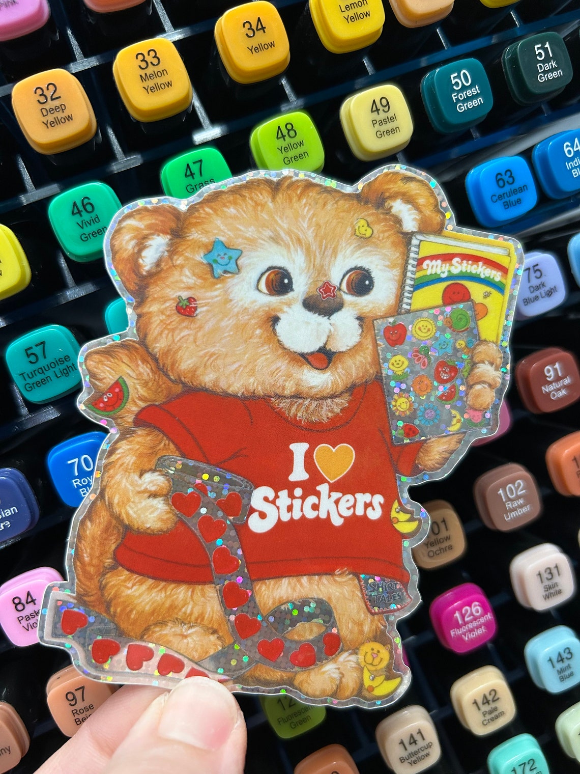 Retro I Love Stickers Collector Sticker Pick 1 - Etsy