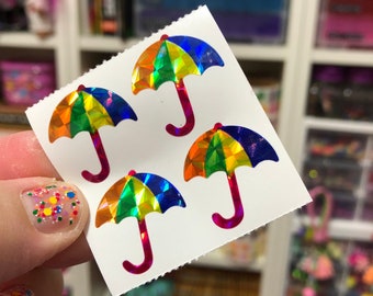 Umbrella Stickers | Etsy