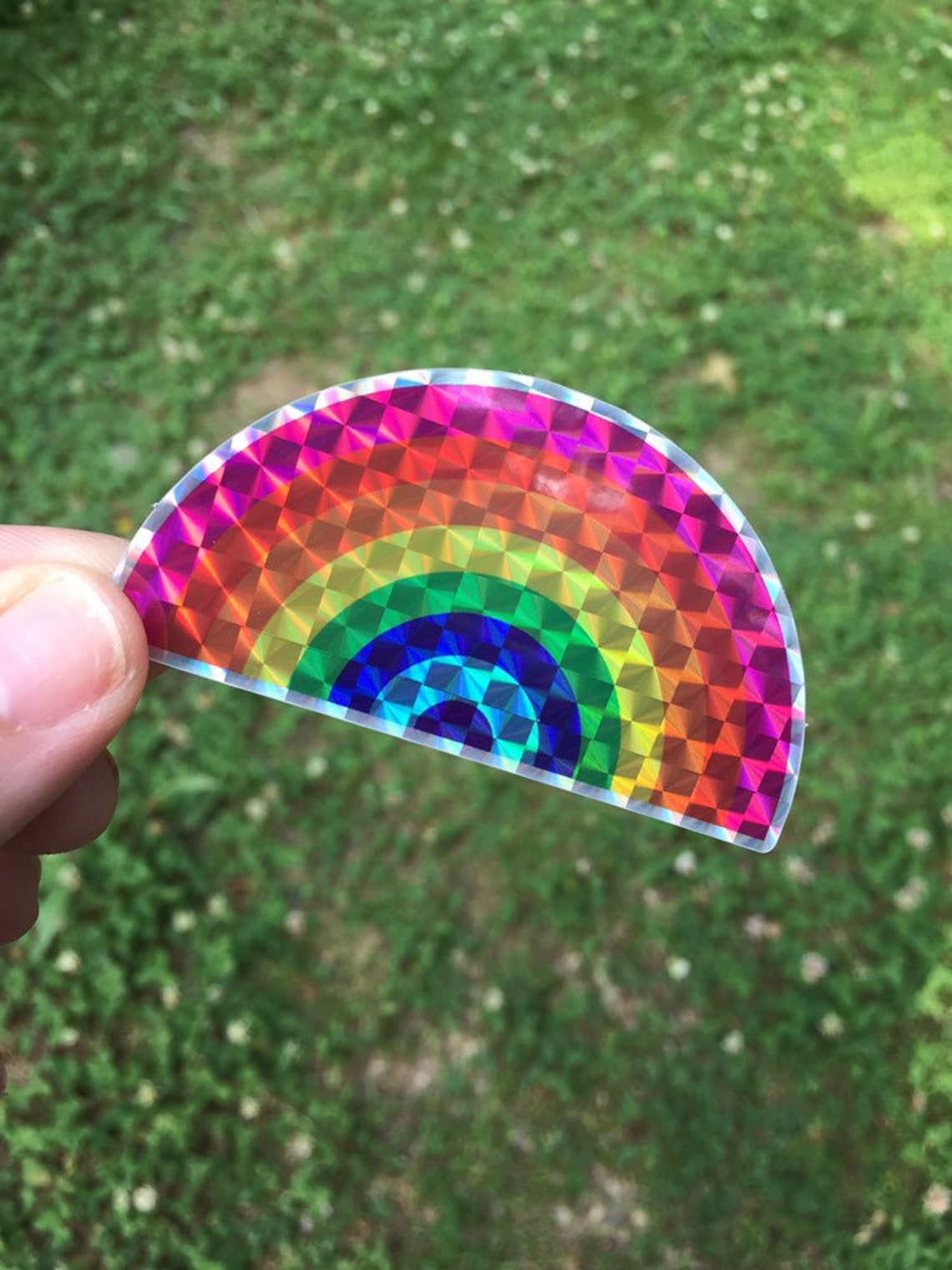Prismatic Rainbow Sticker Sparkle Retro Prism - Etsy