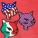 Set of 9 GLITTER Winking Cat Stickers Retro Vending 80's 90's 00's OBO ...