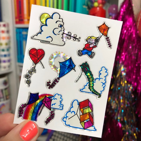 Kite Stickers - Etsy