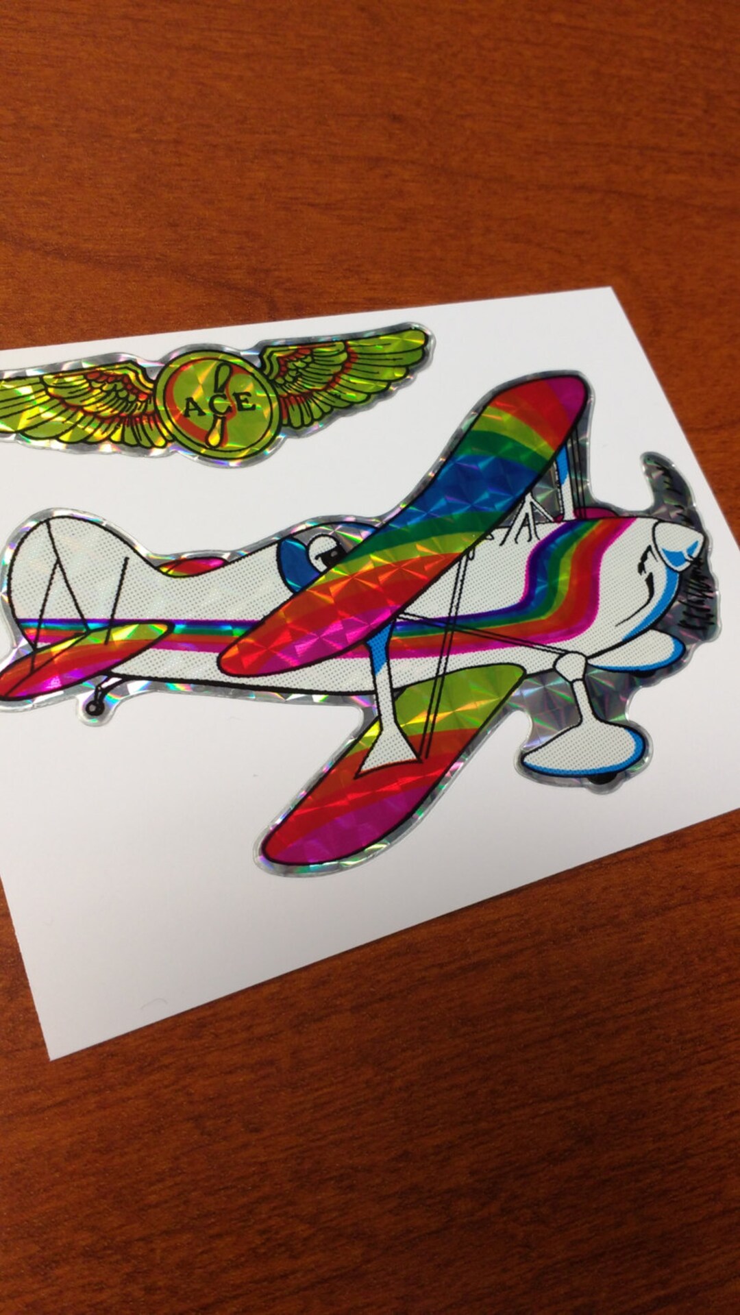 Rare Vintage Prism Rainbow Airplane Sticker I 1980s - Etsy