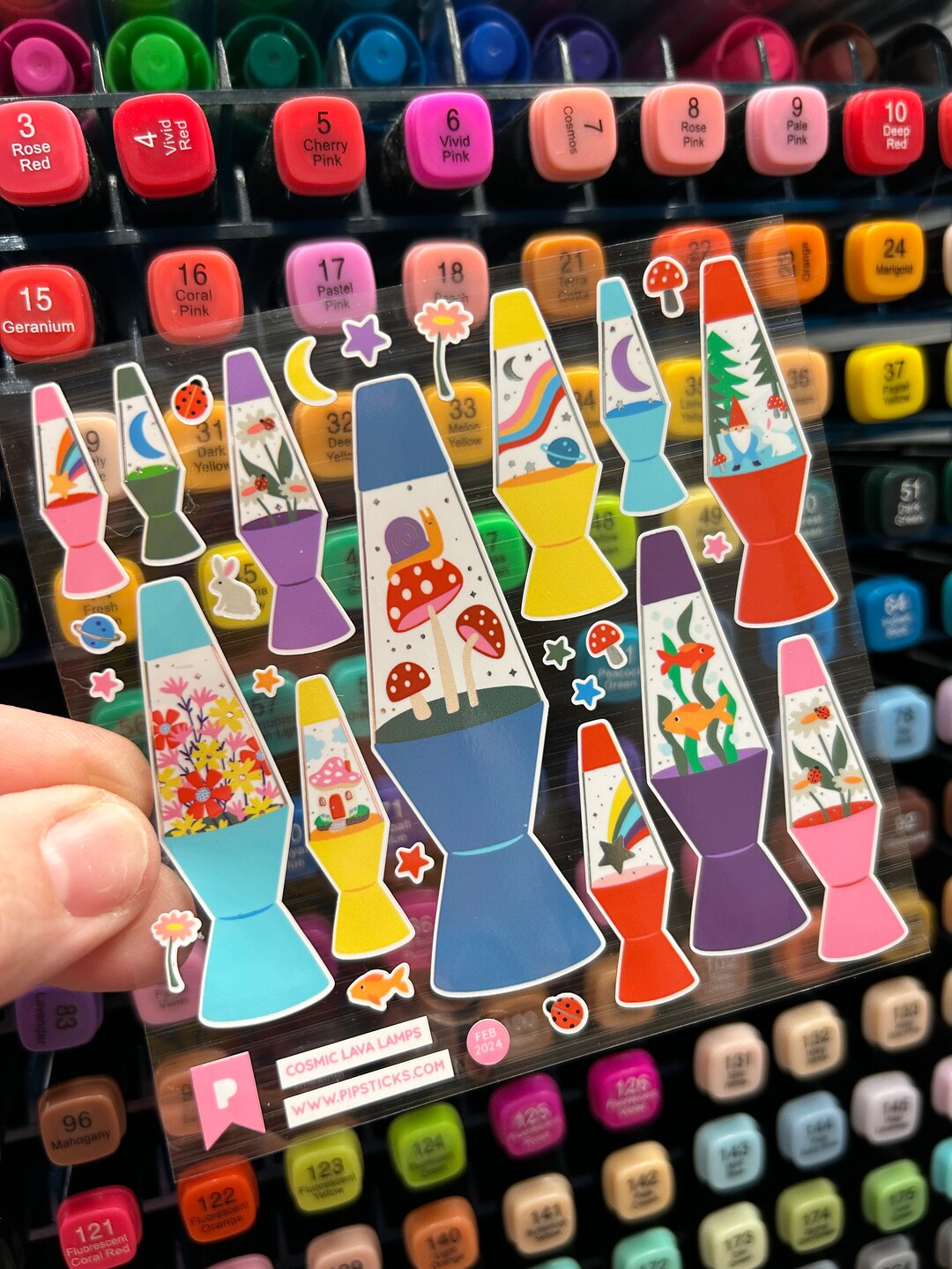 Shiny Groovy Lava Lamp Stickers - Etsy
