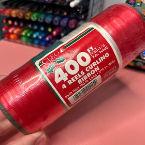 Rare Vintage Christmas Curling Ribbon 400 Feet Total - 4 Rolls - Etsy