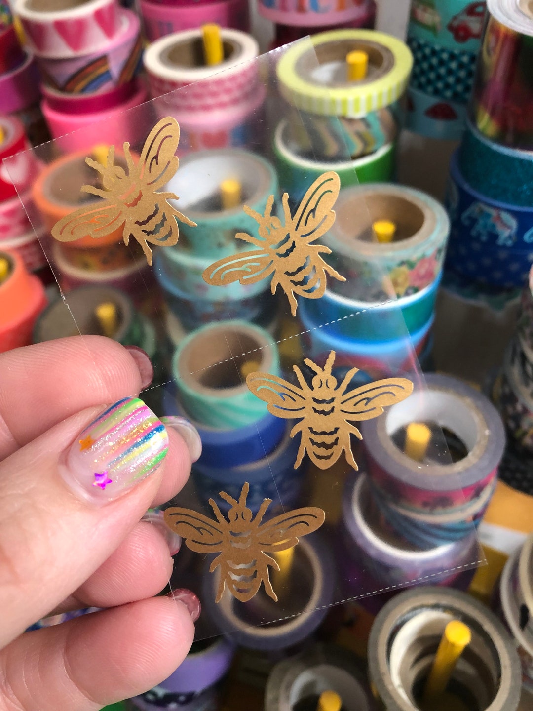Ultra Rare Vintage Gold Bumblebee Bee Stickers - Etsy