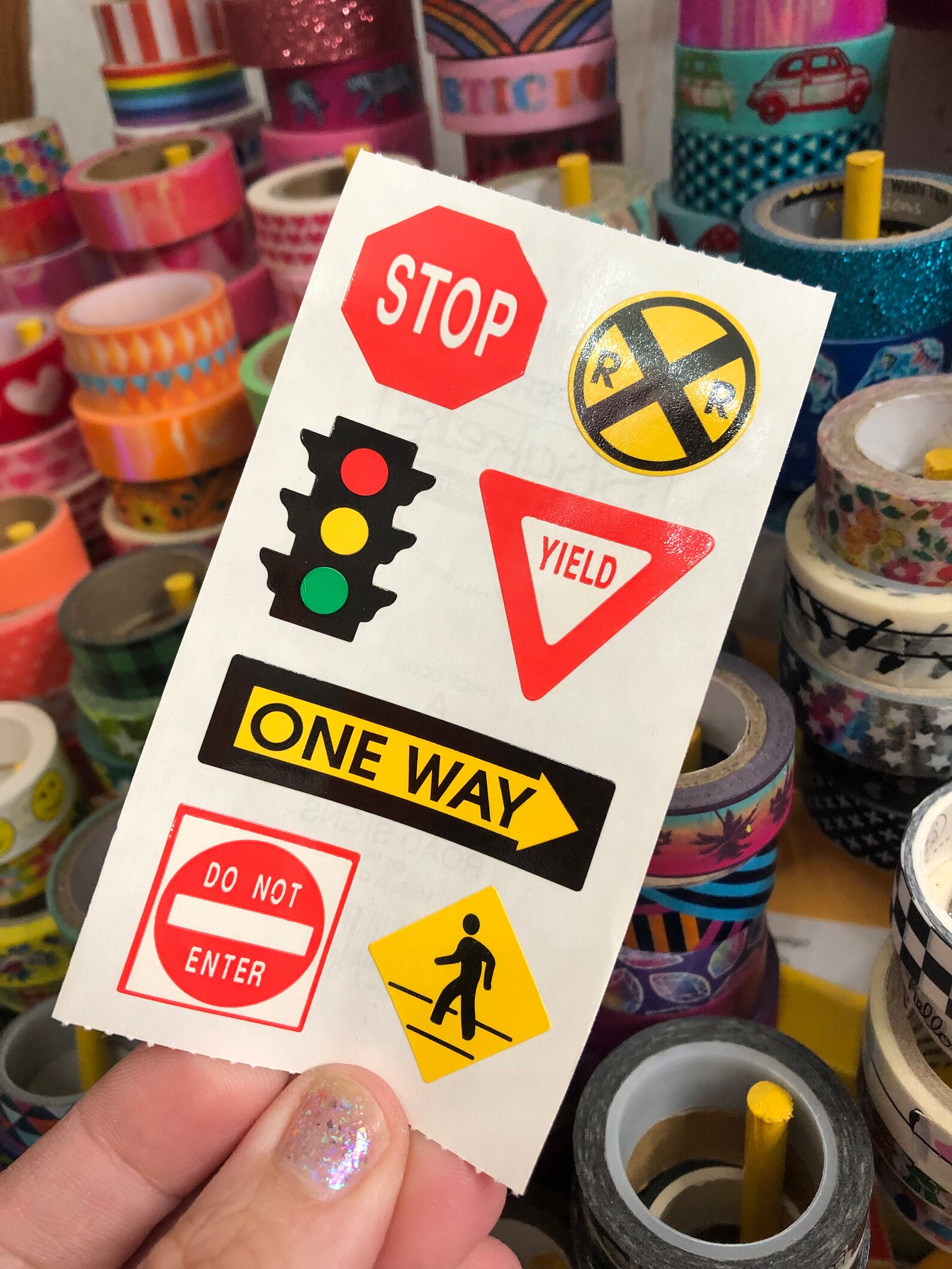 Vintage Road Sign Stoplight Yield Stickers - Etsy
