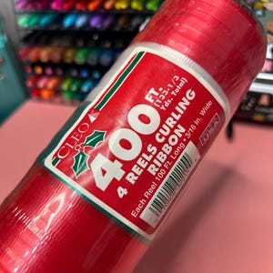 Rare Vintage Christmas Curling Ribbon 400 Feet Total - 4 Rolls - Etsy