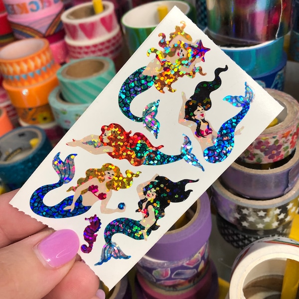 Mermaid Stickers - Etsy