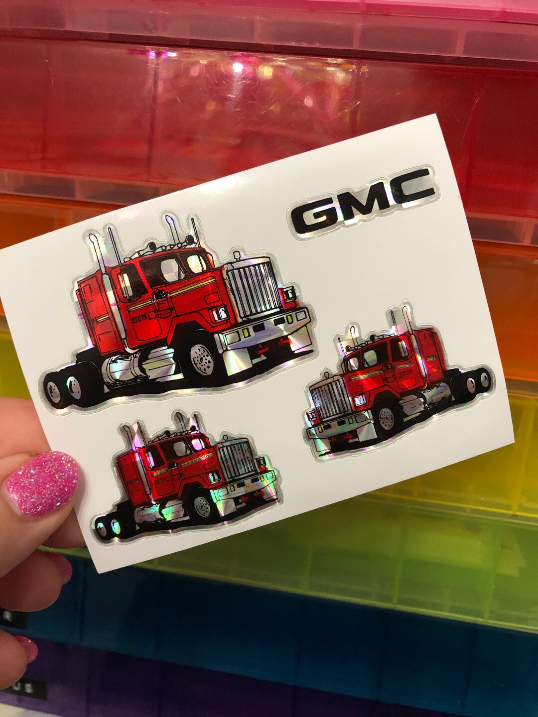 Rare Vintage Prism GMC 18 Wheeler Tanker Truck Stickers 1980s - Etsy