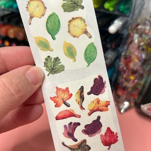 Vintage Fall Colored Leaves Leaf Stickers V2 - Etsy