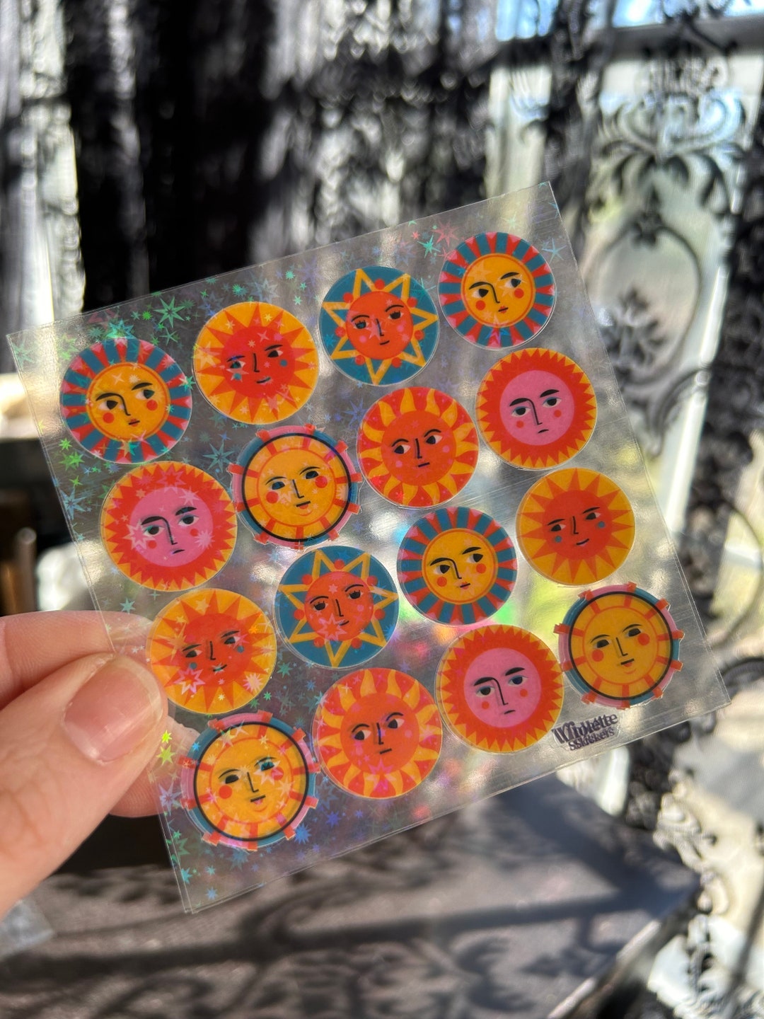 Sheet of Friendly Sun Sunshine Face Stickers - Etsy