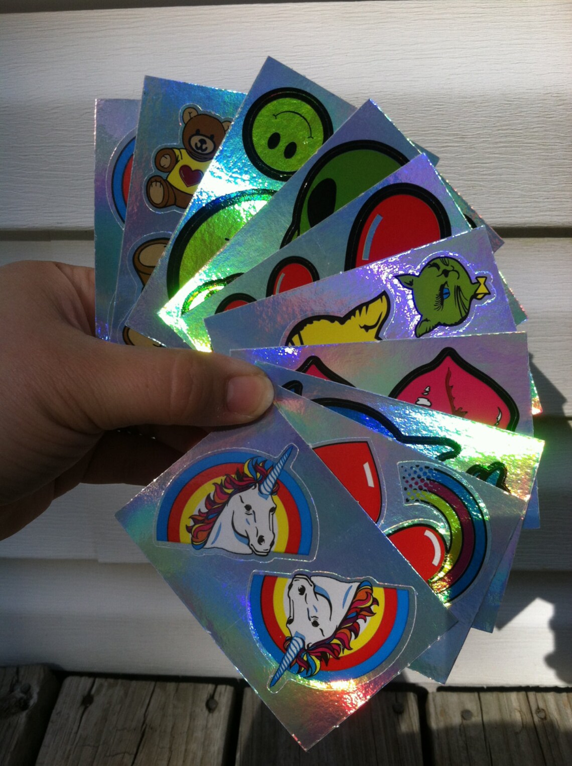 Huge Lot of 10 Shiny Foil Sticker Sheets Unicorns Aliens | Etsy