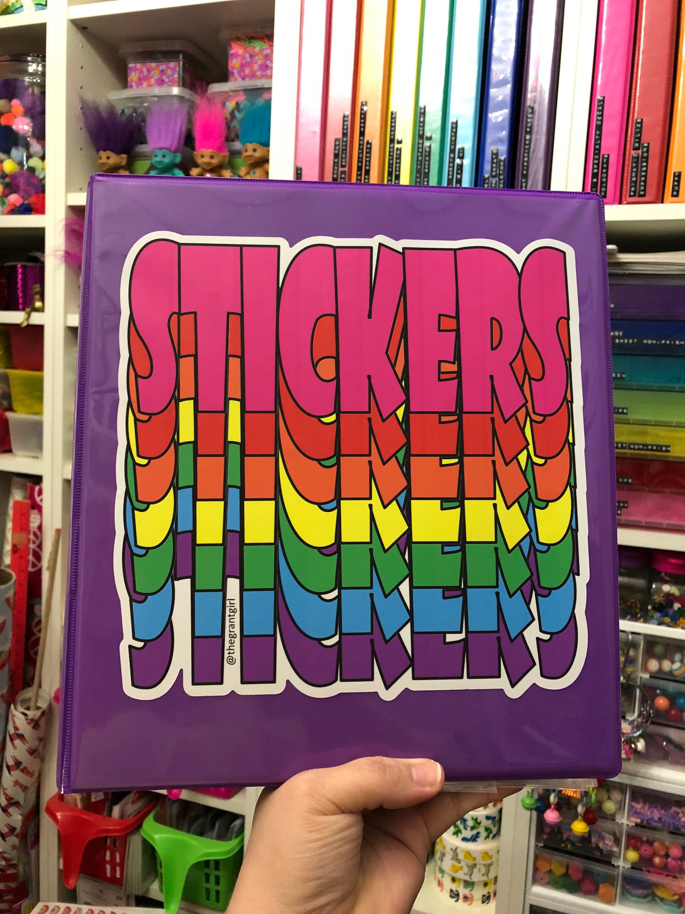 Giant 9x9 Rainbow Stickers Sticker Love | Etsy