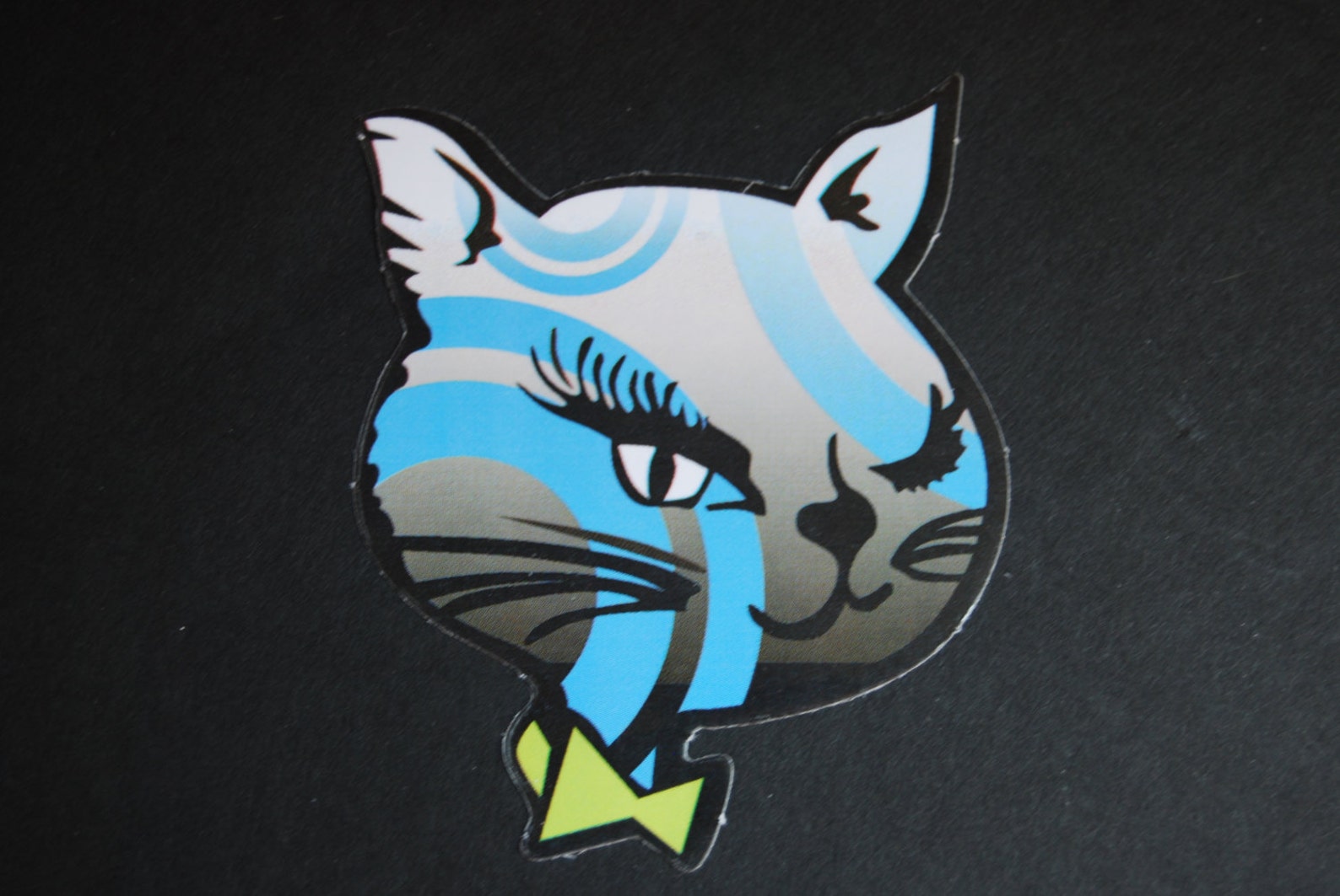 Winking Kitty Cat Head Sticker - Retro Vintage Vending - Etsy