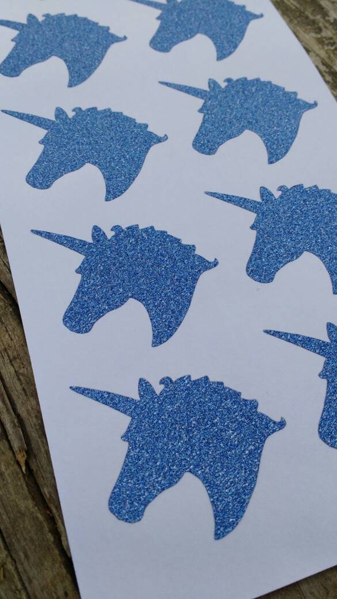 SALE Blue Glitter Unicorn Stickers -big Sheet! - Etsy