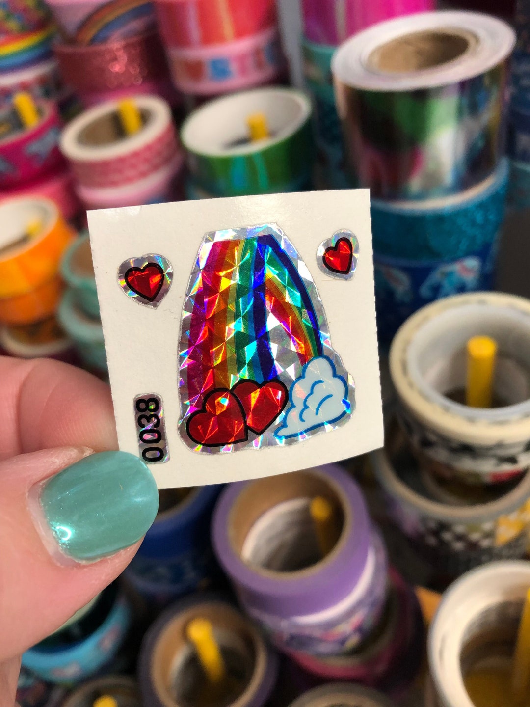 Rare Vintage Prism Rainbow Sticker 1980s Sparkle Prismatic - Etsy