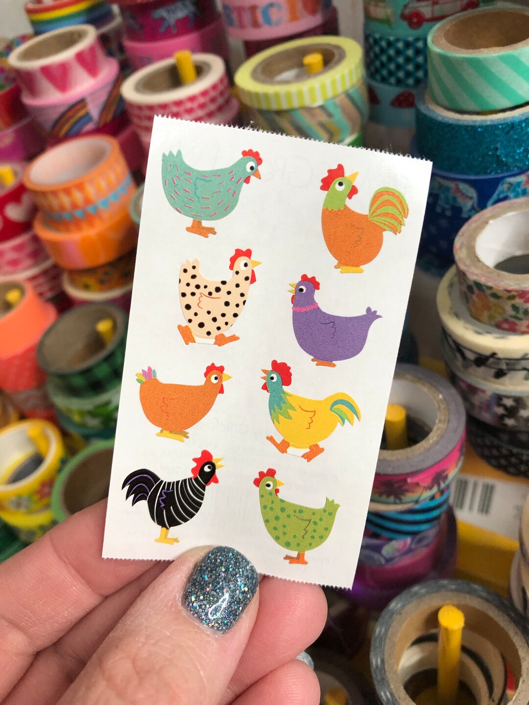 Chubby Chickens Stickers Mrs Grossman’s Discontinued Half Strip - Etsy