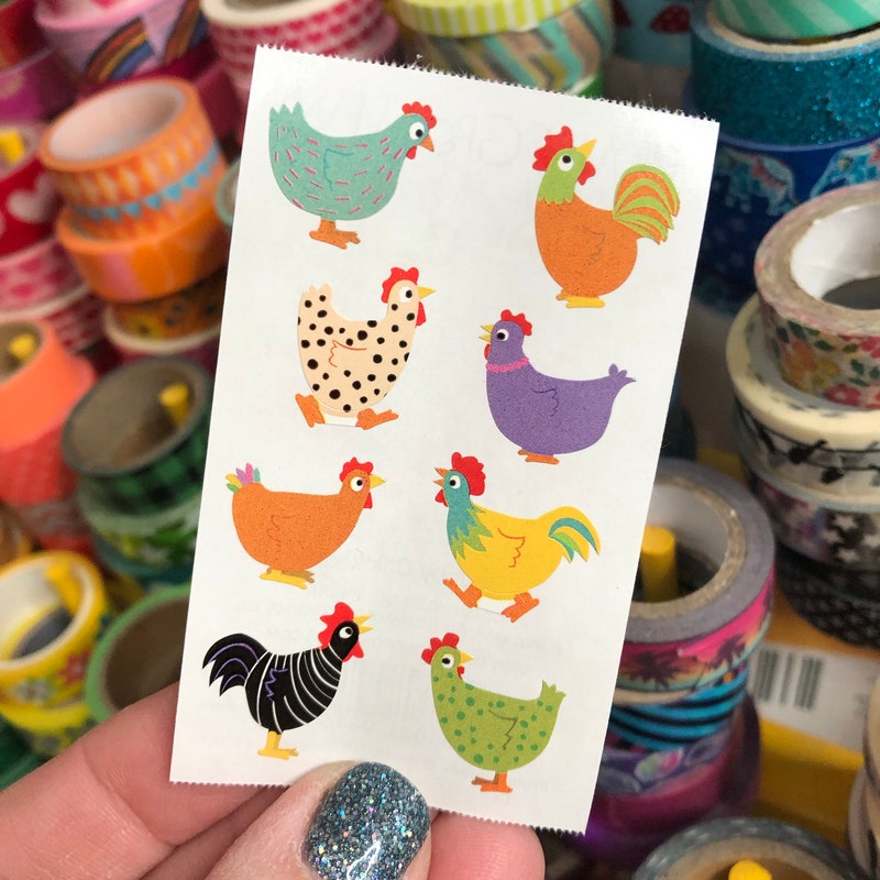 Chicken Stickers - Etsy