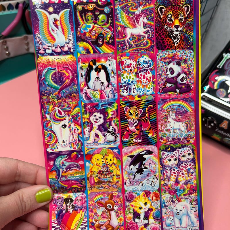 Lisa Frank Stickers - Etsy