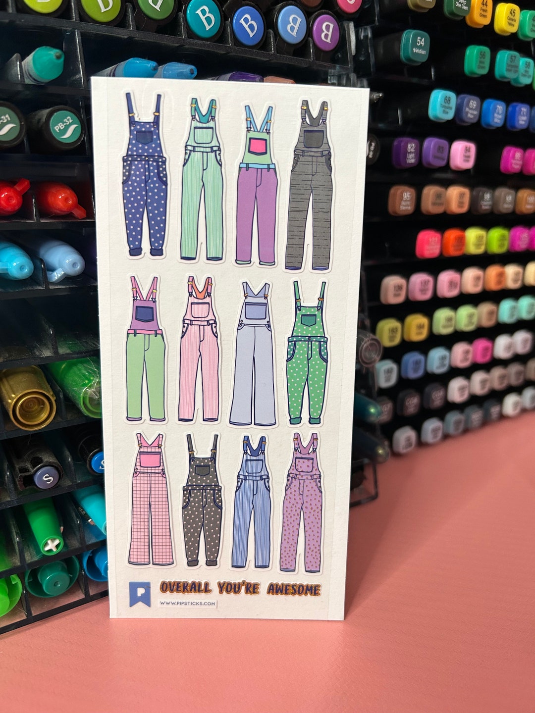 Sheet of Overall Coverall Clothes Stickers - Etsy