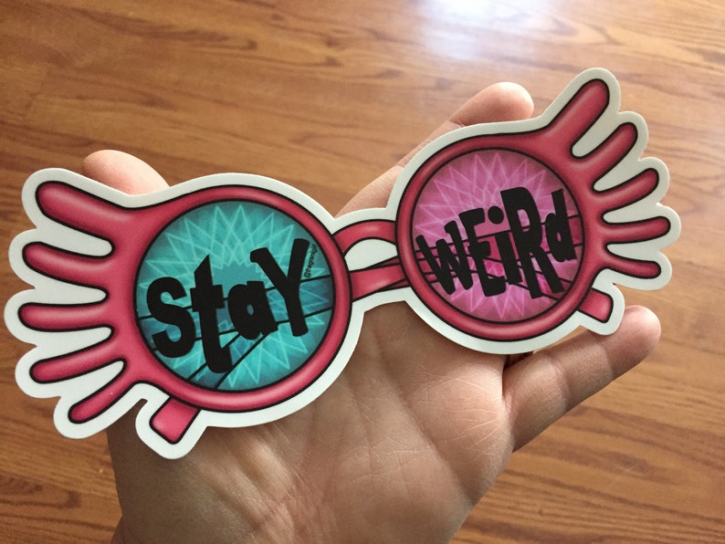 Giant Luna Lovegood Specter Specs STaY WEiRd Sticker Vinyl Etsy Giant Luna Lovegood Specter Specs STaY WEiRd Sticker Vinyl Etsy