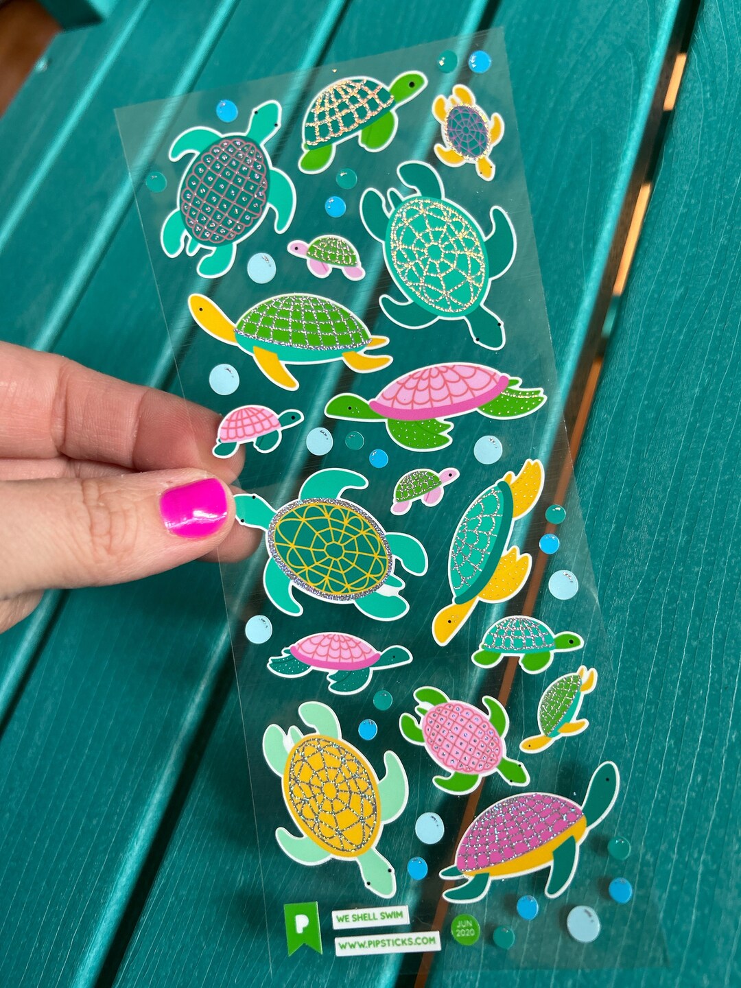 Sheet of Cute Sea Turtle Stickers - Etsy