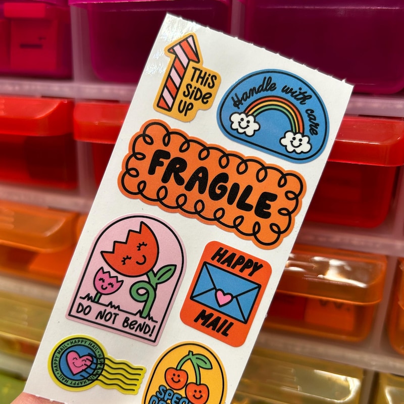 Fragile Stickers - Etsy
