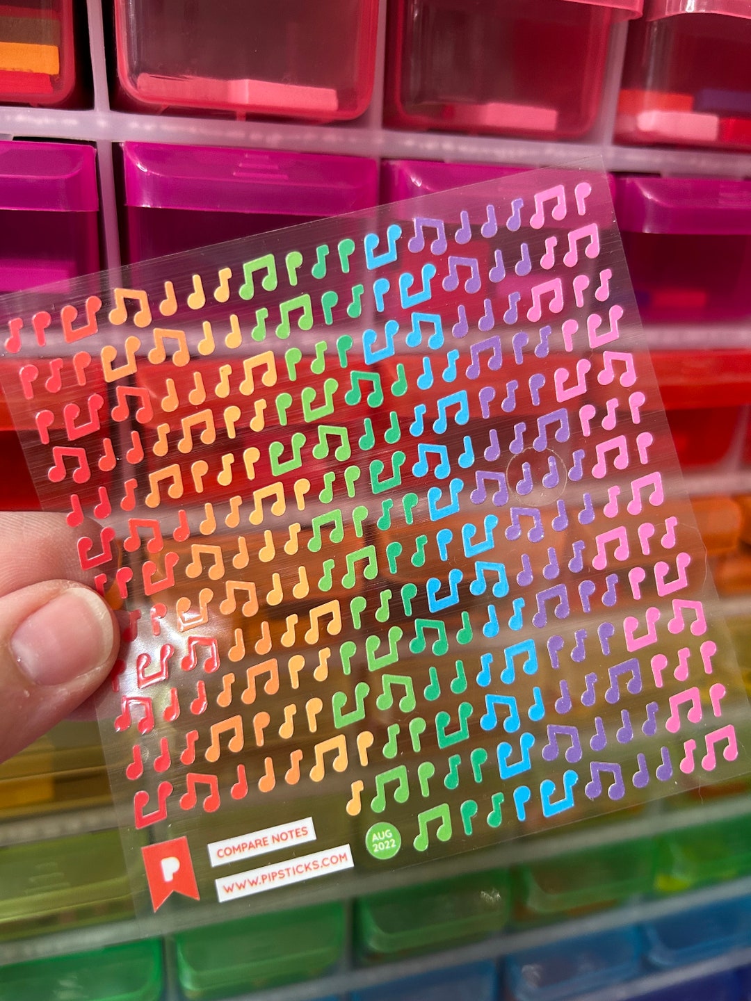 Mini Music Note Micro Stickers Sheet - Etsy