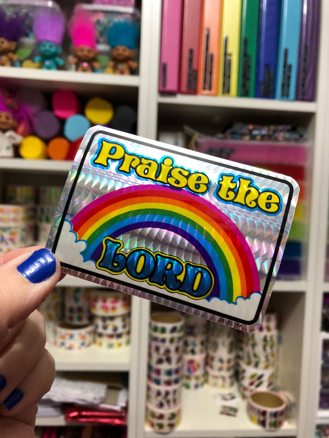 Rare Vintage Prism Rainbow Praise the Lord Sticker 1980s - Etsy
