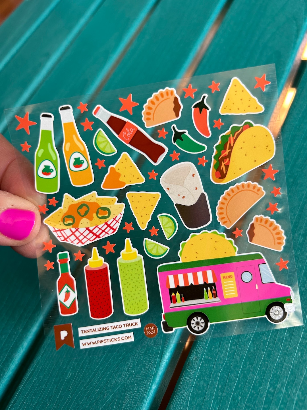 Taco Nacho Street Food Truck Stickers - Etsy