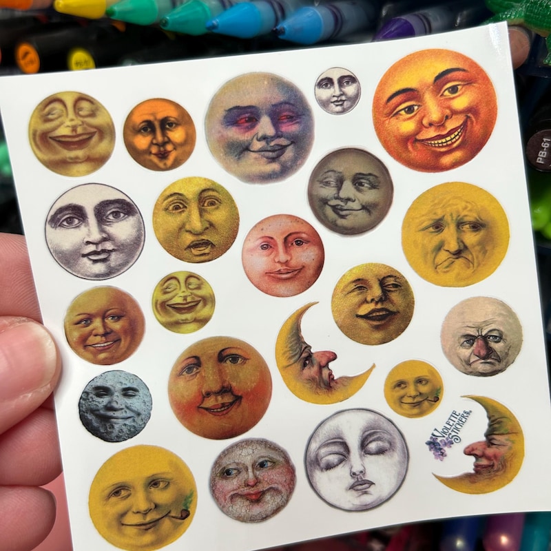 Moon Face - Etsy