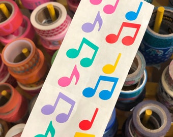 Music Note Stickers set of 40 Item 539 - Etsy
