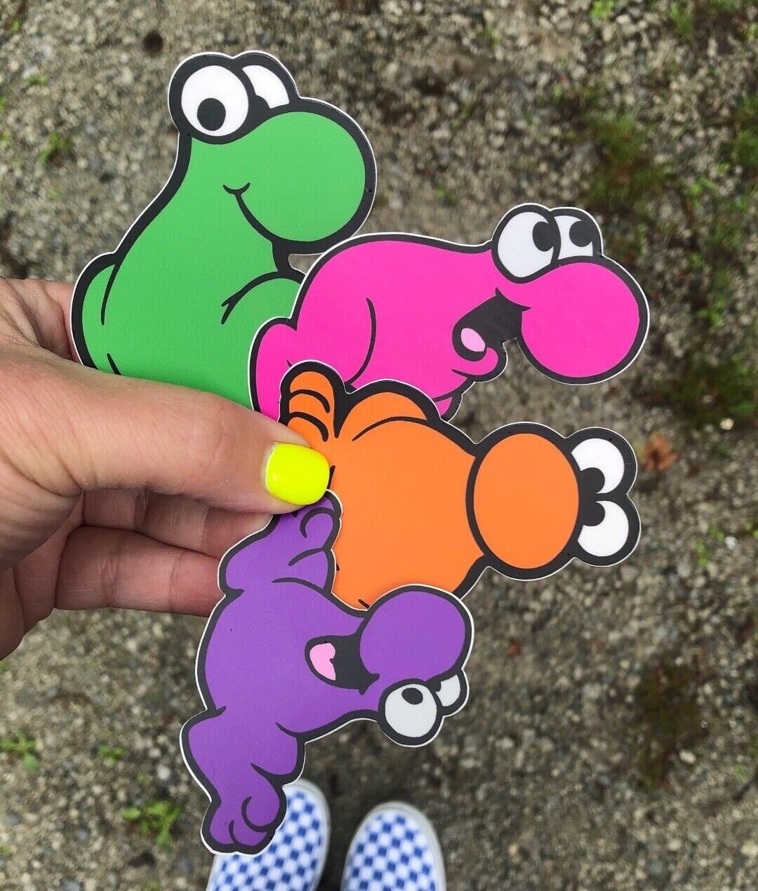 Set of 4 Cute Candy Retro Stickers - Tough Waterproof Strawberry Kawaii ...