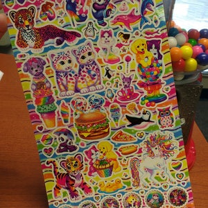 Lisa Frank Sticker Book - Over 600 Stickers - Etsy