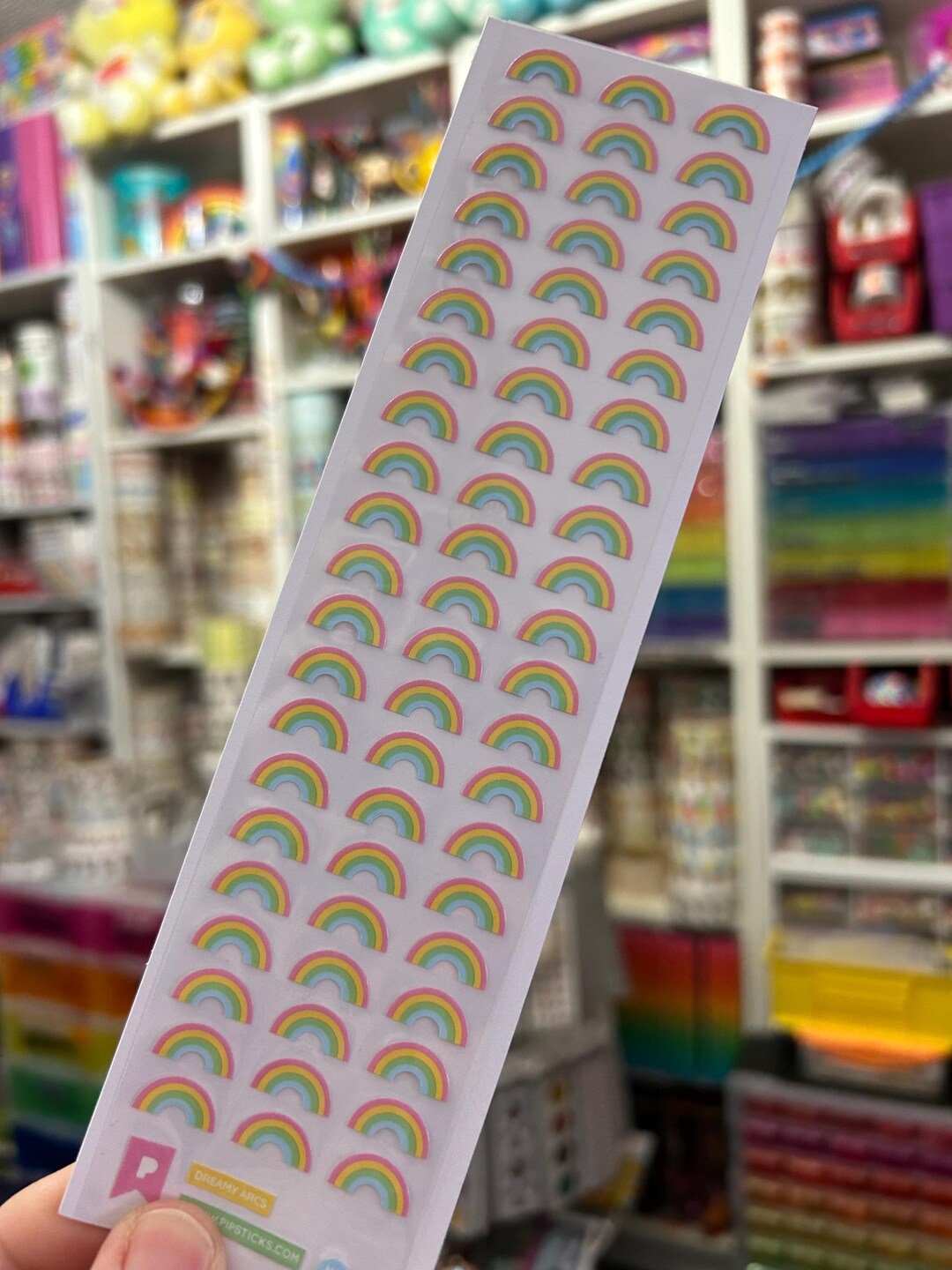 Strip of Mini Pastel Rainbow Pride Stickers - Etsy