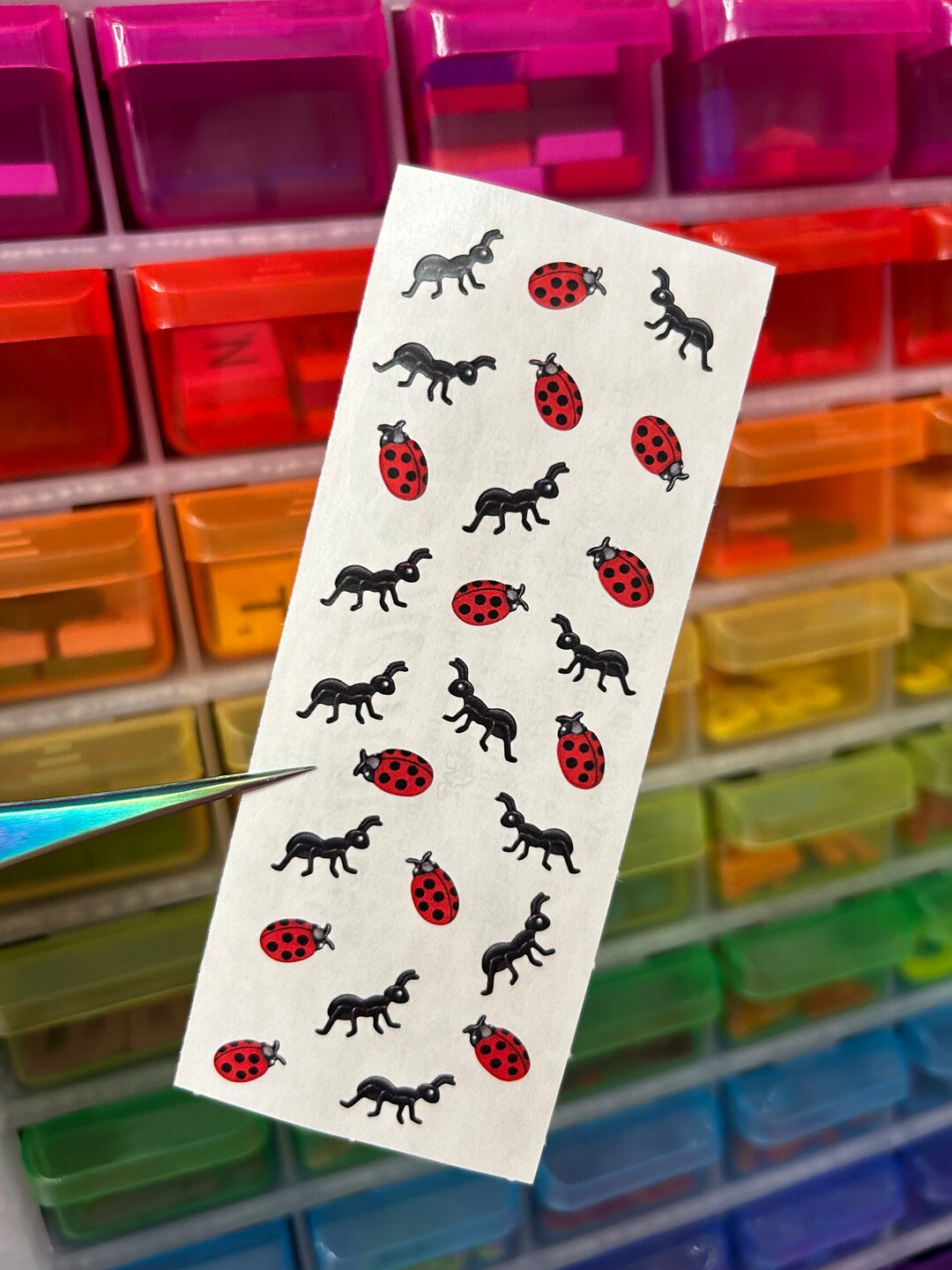Vintage Lucky Ladybug Ladybird Ant Stickers - Etsy