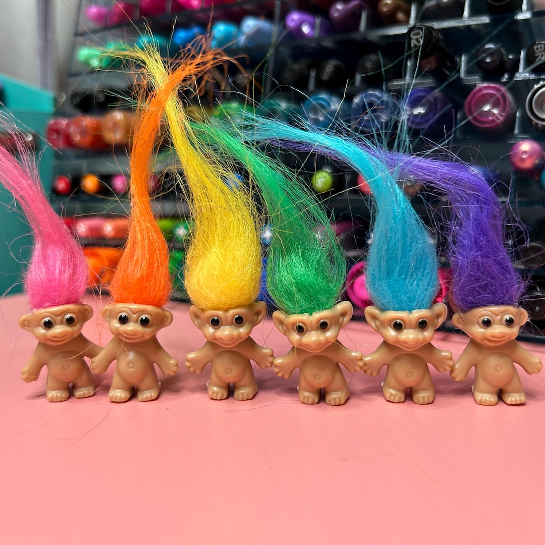 Set of 6 Mini Troll Dolls - Etsy