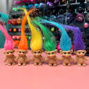 Set of 6 Mini Troll Dolls - Etsy