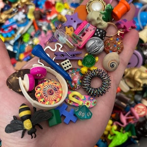 Trinket Mix in a Tin - Miniatures Souvenirs Mini Toys Tiny Things ...