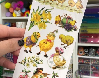 Baby Chick Stickers - Etsy