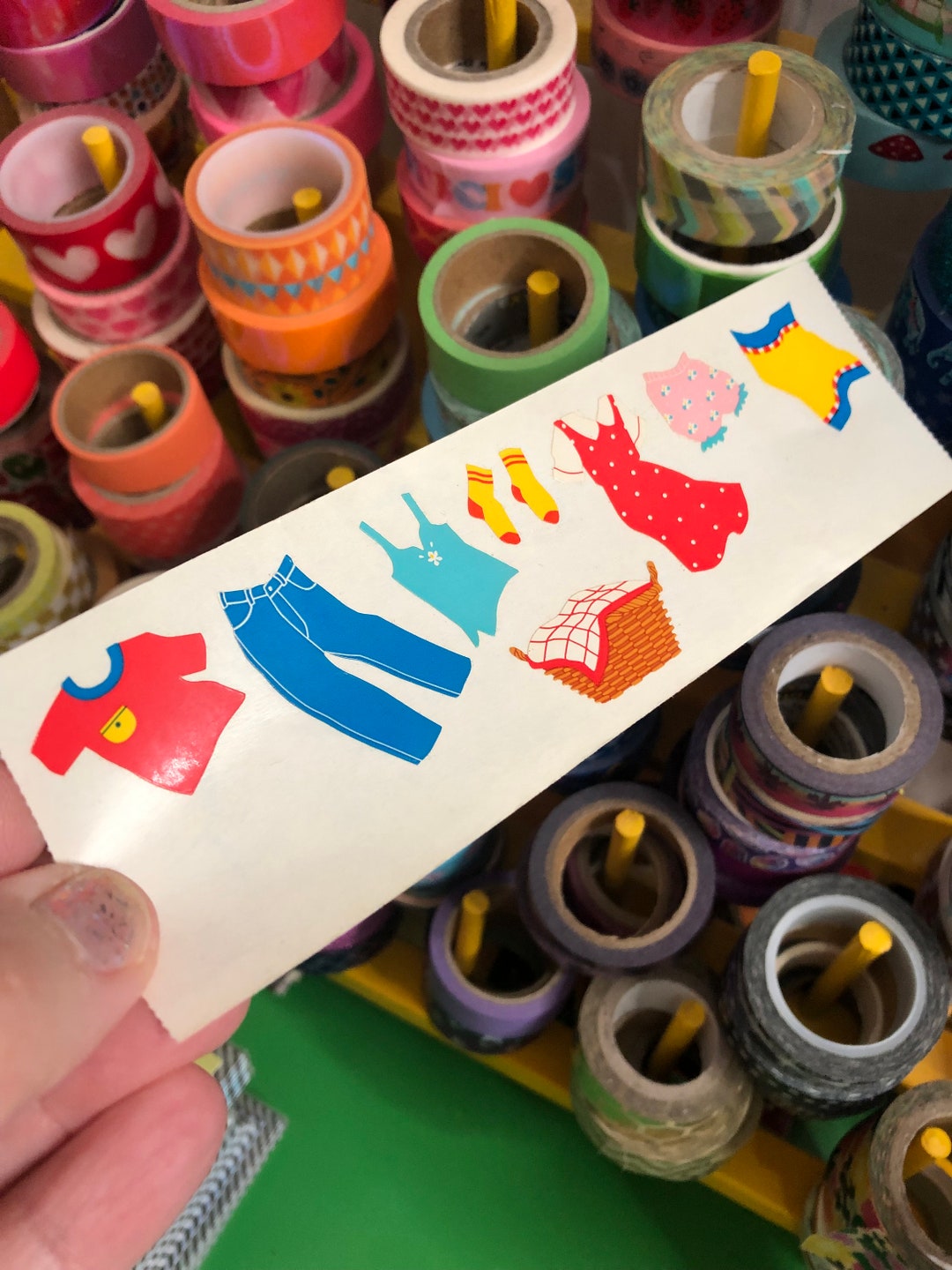 Vintage Laundry Clothes Line Stickers Mrs Grossman's - Etsy