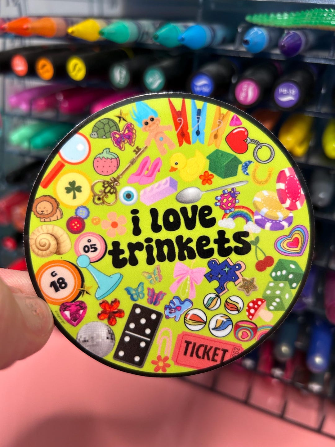 Trinket Love Sticker Miniatures Souvenirs Mini Toys Tiny Things Trinket ...