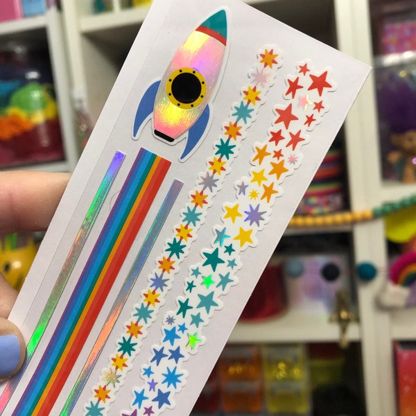 Rainbow Rocket - Etsy