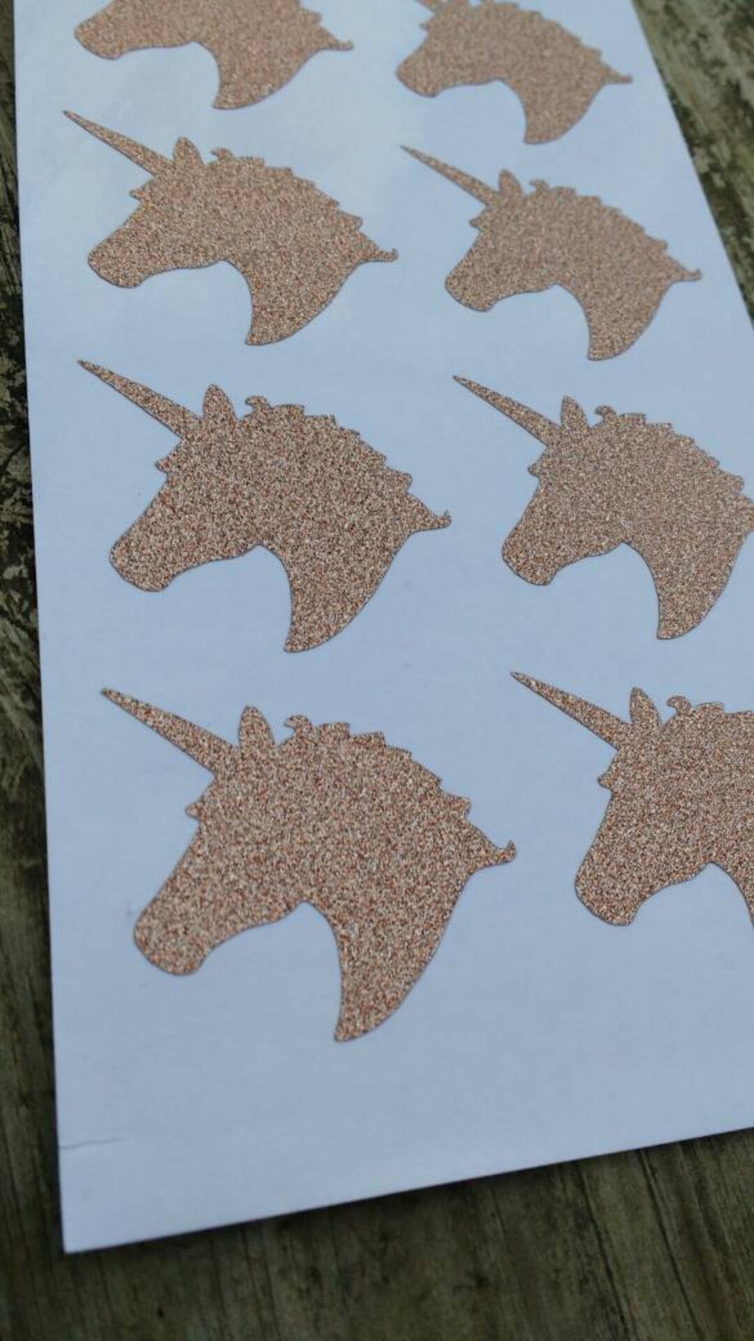 Rose Gold Glitter Unicorn Stickers big Sheet - Etsy